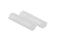 China Plastic Lip Balm Tube Oval 4.5g White Black Round Lip Balm Container Packaging for sale