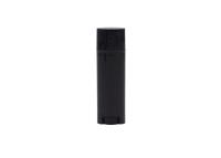 China Plastic Lip Balm Tube Oval 4.5g White Black Round Lip Balm Container Packaging for sale