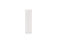 China Plastic Lip Balm Tube Oval 4.5g White Black Round Lip Balm Container Packaging for sale