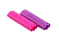China Plastic Lip Balm Tube Oval 4.5g White Black Round Lip Balm Container Packaging for sale