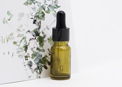 China 10ml 30ml 50ml Clear Light Green Glass Dropper Bottle Cosmetic Essential Oil Bottle Package for sale