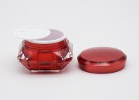 China Red Cosmetics Cream Empty Jar 50g Make Up Cream Jar Shin Care for sale