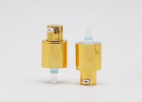 China Shiny Gold Lotion Pump 20mm Aluminum Foam Pump Cosmetic Treatment Pump for sale