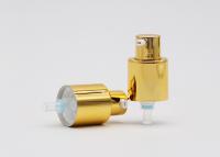 China Shiny Gold Lotion Pump 20mm Aluminum Foam Pump Cosmetic Treatment Pump for sale