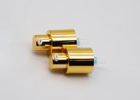 China Shiny Gold Lotion Pump 20mm Aluminum Foam Pump Cosmetic Treatment Pump for sale