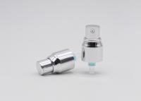 China Treatment Lotion Pump For Bottles Shiny Silver 22mm Cosmetic Foam Pump for sale