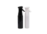 China 250ml Black Fine Mist Trigger Spray Bottle Plastic Alcohol Hair Continuous Bottle for sale