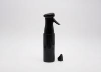 China 250ml Black Fine Mist Trigger Spray Bottle Plastic Alcohol Hair Continuous Bottle for sale