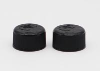 China Customized Plastic Child Proof Cap For Bottles Black 20mm Screw Cap for sale