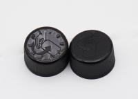 China Customized Plastic Child Proof Cap For Bottles Black 20mm Screw Cap for sale