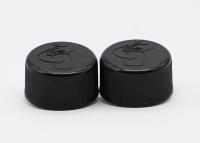 China Customized Plastic Child Proof Cap For Bottles Black 20mm Screw Cap for sale