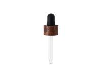 China Pipette Glass Dropper With Different Lenghts Bamboo Dropper Caps For Bottles for sale