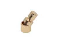 China Glass Bottle Pump Sprayer 15/410 Mist Sprayer Gold Crimp Spray Pump With Collar for sale