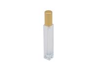 China Square Cologne Perfume Tester Bottle With Gold Aluminum Spray Pump for sale