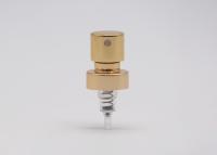 China Light Gold Crimp Sprayer Pump Cosmetic Aluminum Perfume Mist Sprayer For Bottles for sale