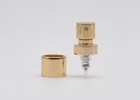 China Light Gold Crimp Sprayer Pump Cosmetic Aluminum Perfume Mist Sprayer For Bottles for sale