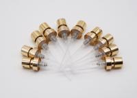 China Light Gold Crimp Sprayer Pump Cosmetic Aluminum Perfume Mist Sprayer For Bottles for sale