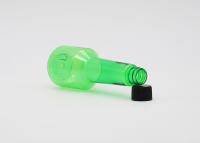 China Plastic Green Color Cosmetic Spray Bottle 100ml Long Neck Size Screw Hot Stamping for sale