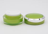 China Cylinder Cosmetic Cream Jar 50g Plastic Cream Container for sale