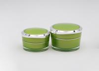 China Cylinder Cosmetic Cream Jar 50g Plastic Cream Container for sale