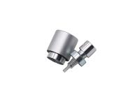 China Matte Silver Perfume Cap Aluminum Cylinder Bottle Lids Non Spill for sale