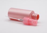 China Empty Cylinder Cosmetic Spray Bottle Pink Mist 20mm Neck Size Plastic for sale