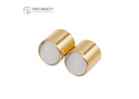 China Cylinder Aluminum Disc Top Cap For Bottles 24mm Plastic Screw for sale
