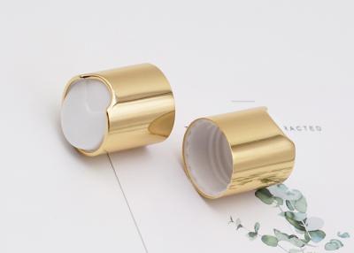 China Cylinder Aluminum Disc Top Cap For Bottles 24mm Plastic Screw for sale