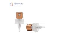 China Aluminum Crimpless Perfume Sprayer Pump 0.05ml Output Gold Color for sale