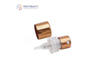 China Aluminum Crimpless Perfume Sprayer Pump 0.05ml Output Gold Color for sale
