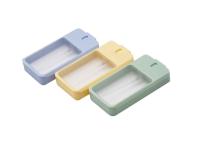 China Yellow Color 38ml Plastic Atomizer Refillable Credit Card Perfume Bottle for sale