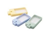 China Yellow Color 38ml Plastic Atomizer Refillable Credit Card Perfume Bottle for sale