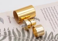 China Aluminum Crimp Perfume Sprayer Shiny Gold Non Spill With Collar Fea15 Mist for sale