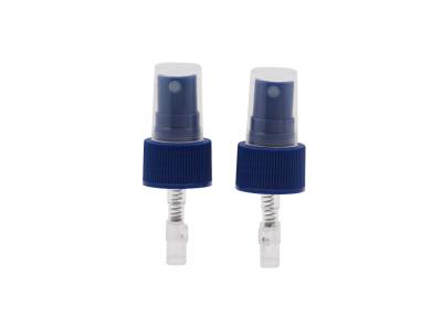 China Cosmetic Fine Mist Sprayer Pump Non Spill For Bottles Dark Blue 20 / 410 for sale