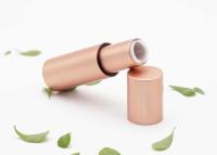 China Cylinder Rose Gold 3.5g Lipstick Tube Aluminum Magnetic Cosmetic Container for sale