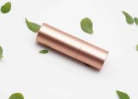 China Cylinder Rose Gold 3.5g Lipstick Tube Aluminum Magnetic Cosmetic Container for sale
