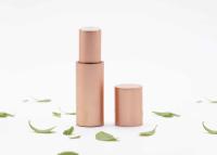 China Cylinder Rose Gold 3.5g Lipstick Tube Aluminum Magnetic Cosmetic Container for sale