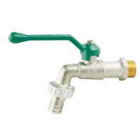 China 1/2'' Brass Wall mounted ball cock valve with steel handle and PTEE Sealing for sale