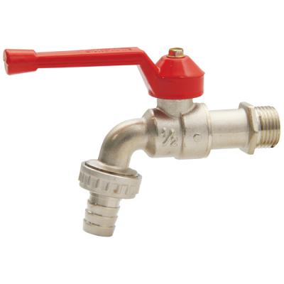 China Brass Bibcock Valve 1 2 Inch 3 4 Inch Outdoor Garden Tap Double O Ring for sale