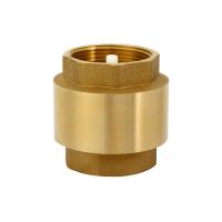 China 25mm 22mm 15mm Brass Non Return Spring Check Valve Brass With Plastic Pin for sale