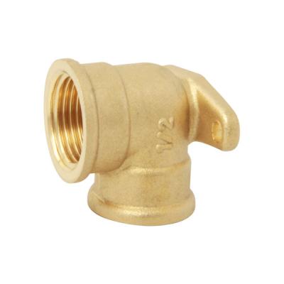 China 25mm Mdpe Brass Wall Plate Elbow for sale