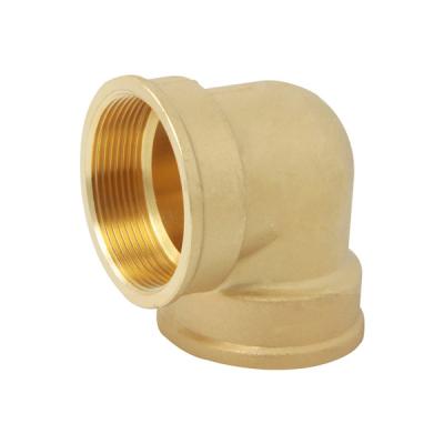 China Female X Female Connection Type Brass Equal Elbow With BSP Thread for sale