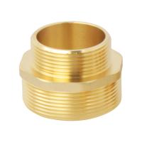 China Hex Round Brass Reducing Nipple 1 4