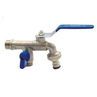 China Polishing And Chrome Plated Bibcock Valve with Zinc Alloy Handle Mate and PTFE Seat Material for Enhanced Control for sale