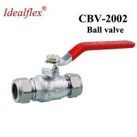 China Brass Shut-Off Valve with Double O-ring Stem and Aluminium Lever Handle for High Corrosion Resistance in Plumbing Systems for sale