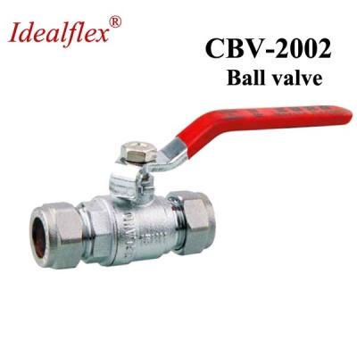China Brass Shut-Off Valve with Double O-ring Stem and Aluminium Lever Handle for High Corrosion Resistance in Plumbing Systems for sale