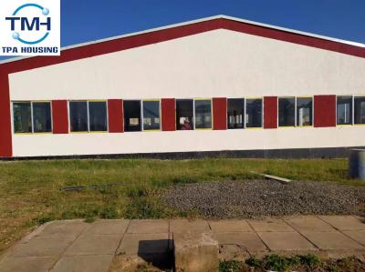 China Structural Steel H Beam Color Sheet Light Steel Building for Church 75mm Rock Wool Panel for sale