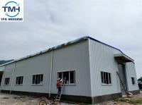 China 1680sqm Structural Steel H Beam Color Sheet Light Steel Building Warehouse for sale
