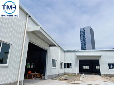 China 1680sqm Structural Steel H Beam Color Sheet Light Steel Building Warehouse for sale