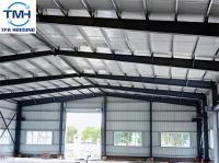 China 1680sqm Structural Steel H Beam Color Sheet Light Steel Building Warehouse for sale